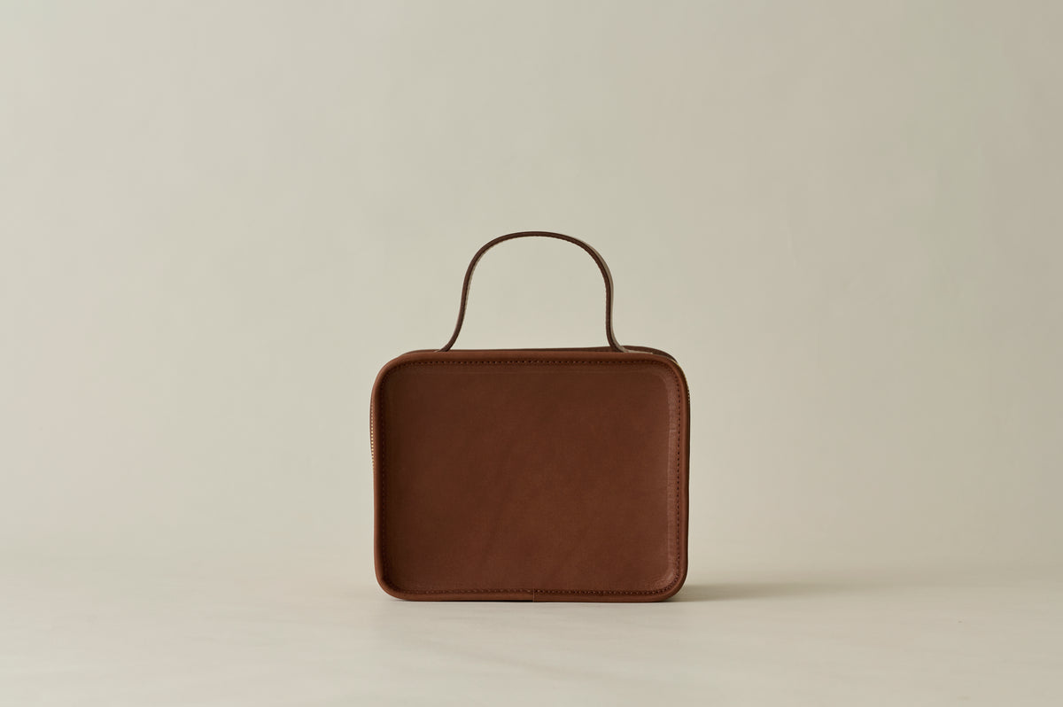 【LIMITED】Chocolate Leather Mini Book Bag -EARTH LEATHER- – LIFESTYLIST